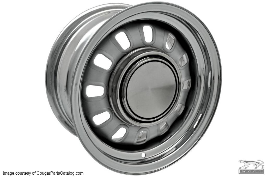 Eliminator Wheel - 14" X 7" - Painted Center / Chrome Rim - Repro ...