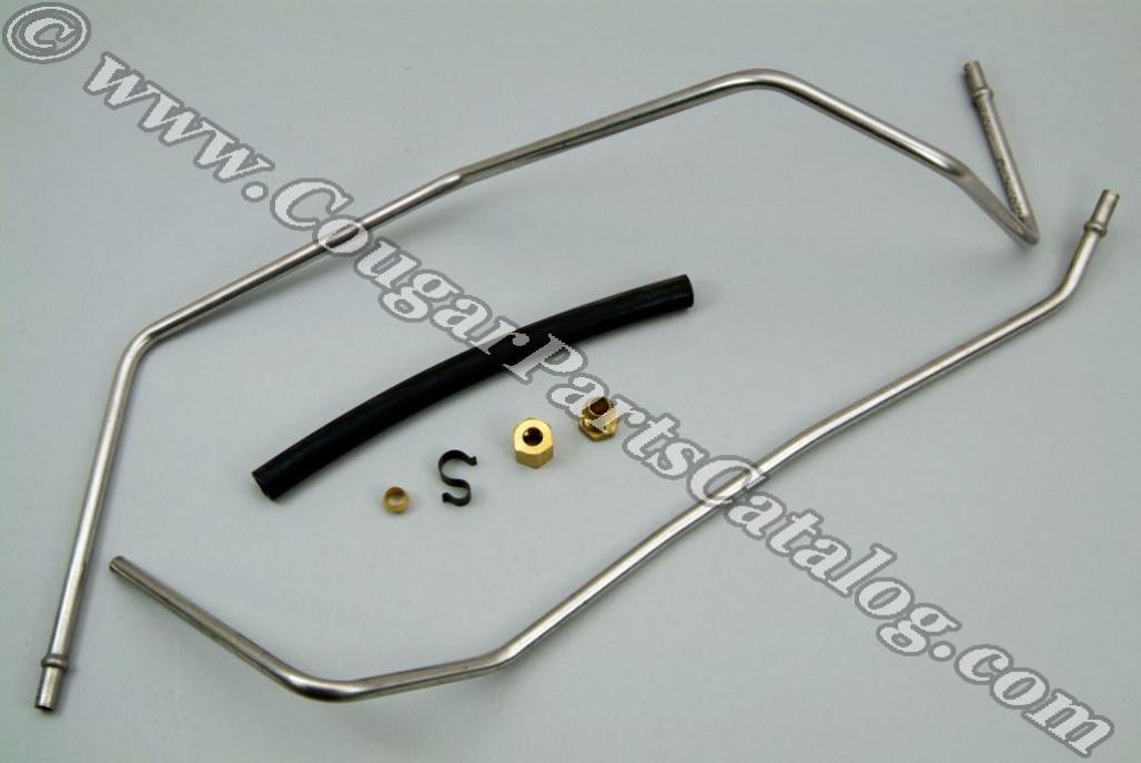 Heat Riser - Choke Tube Kit - 351W-4V - STAINLESS STEEL - Repro ~ 1969 ...