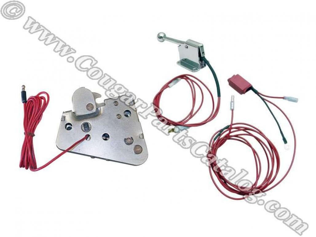 Electric Trunk Release Kit - Repro ~ 1967 - 1970 Ford Mustang ( 1967 ...
